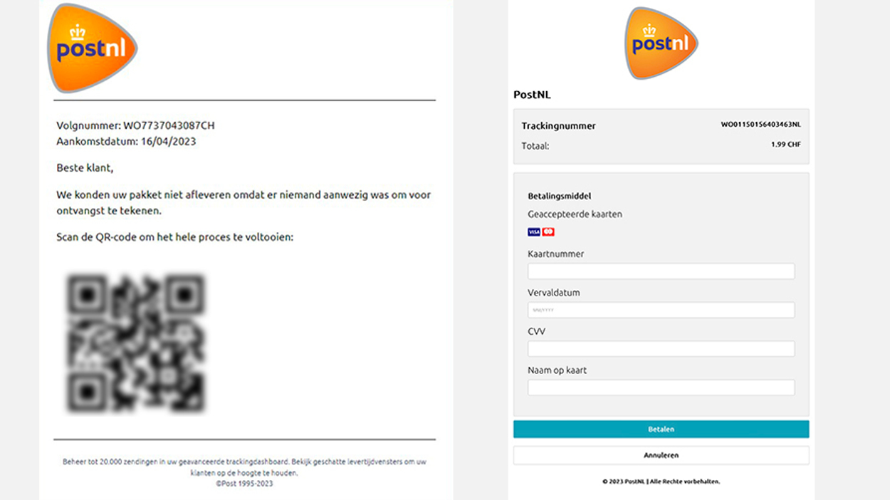Waarschuwing: Nepmail 'PostNL' met QR-code leidt tot creditcardfraude ...