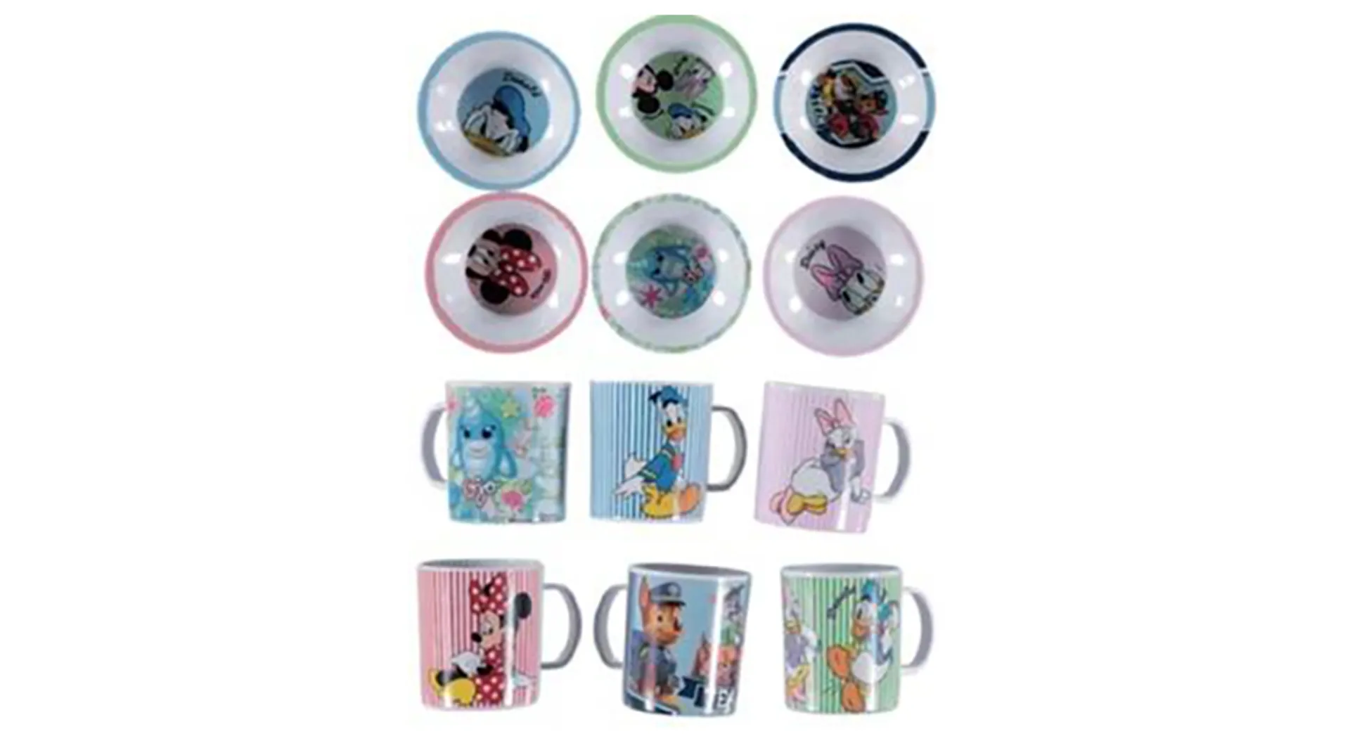 Waarschuwing Disney kom, mok en bord Zeeman - Kassa - BNNVARA