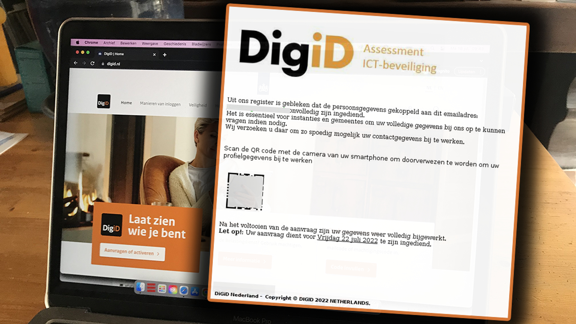 Fraudehelpdesk waarschuwt: "Trap niet in valse DigiD-mail met QR-code" - Kassa - BNNVARA